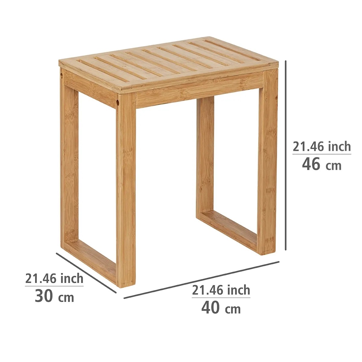 Badhocker Bambusa Natural Höhe 46 cm kaufen bei OBI