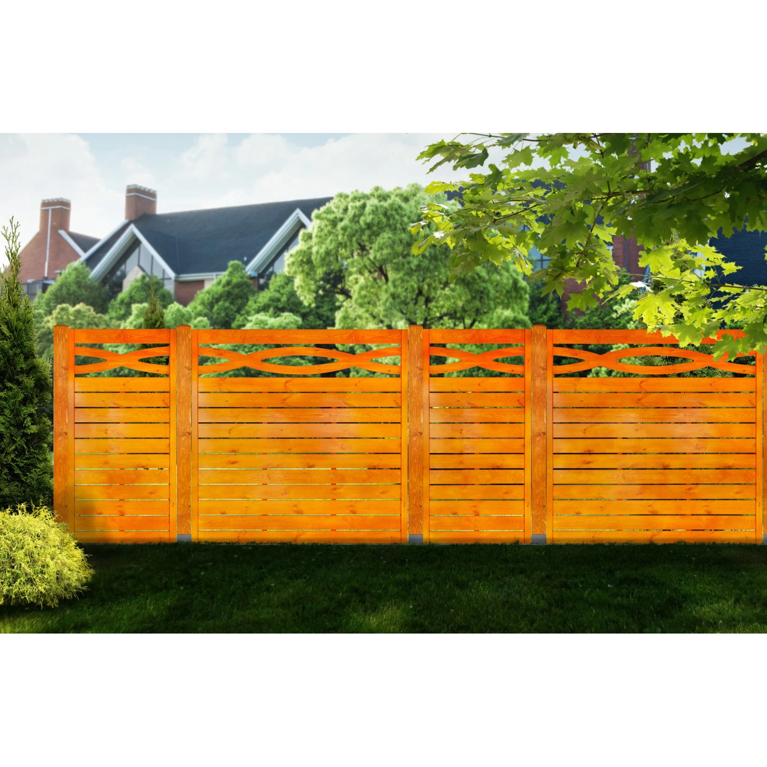 Zaunelement Holz 180 X 90
