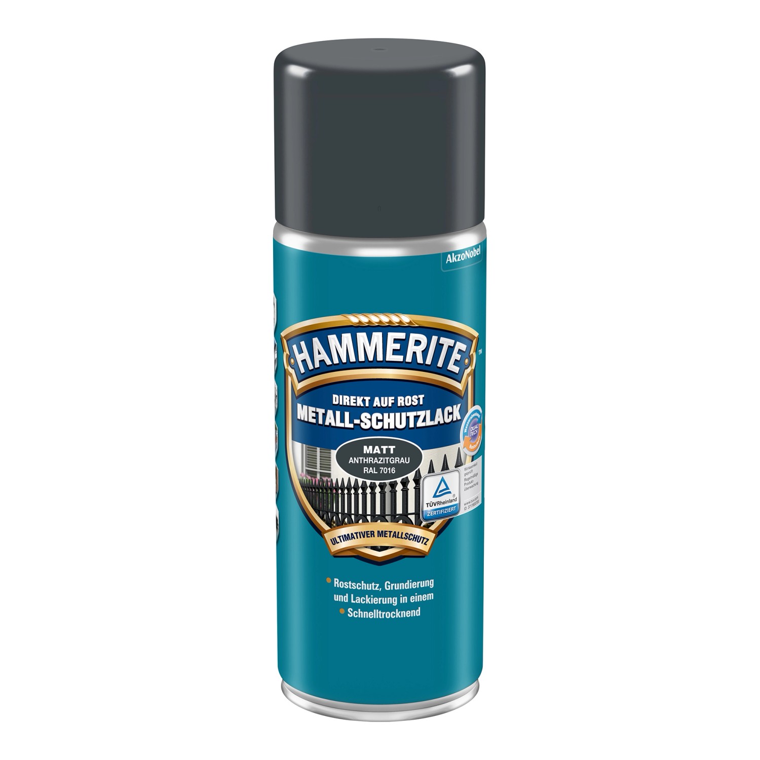 Hammerite Metall-Schutzlack Spray Anthrazitgrau matt 400 ml kaufen bei OBI
