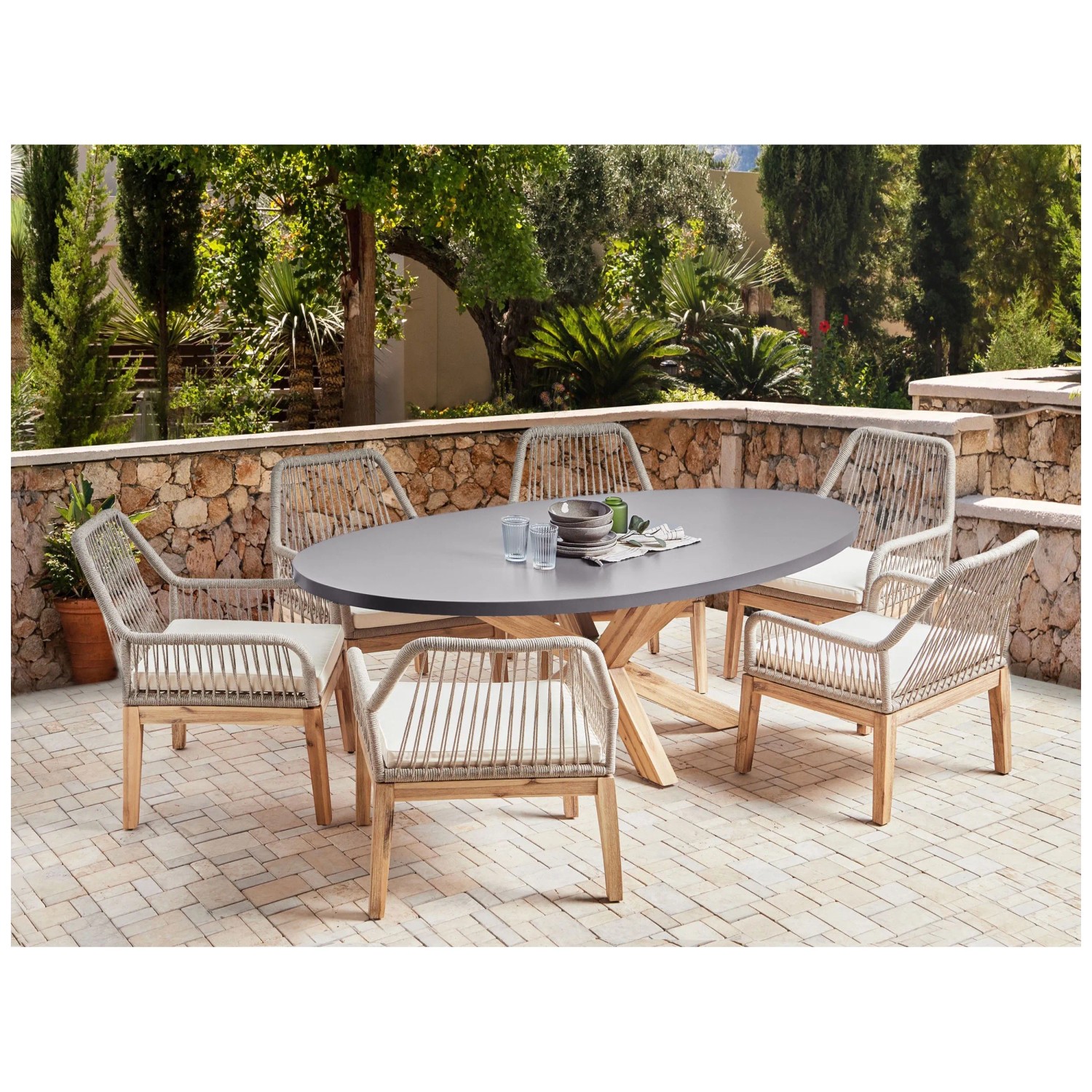 Elegantes Gartenmobel Set Obi Bild