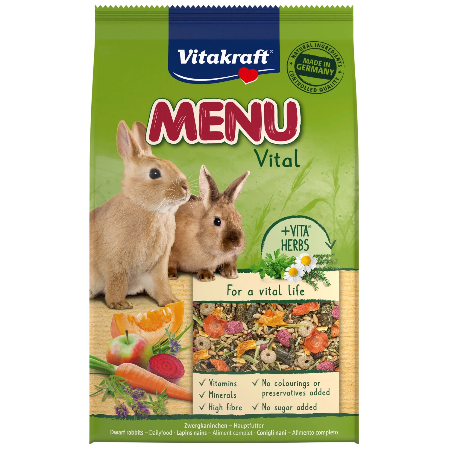 Vitakraft Menu Vital pour lapins nains 3 kg