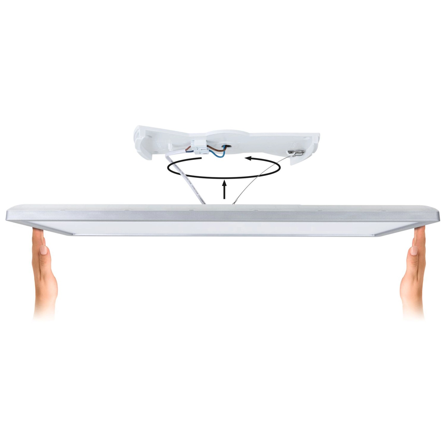 Paulmann LED Panel Atria Shine Backlight Holzoptik 16 W / 1600 lm / 4 ...