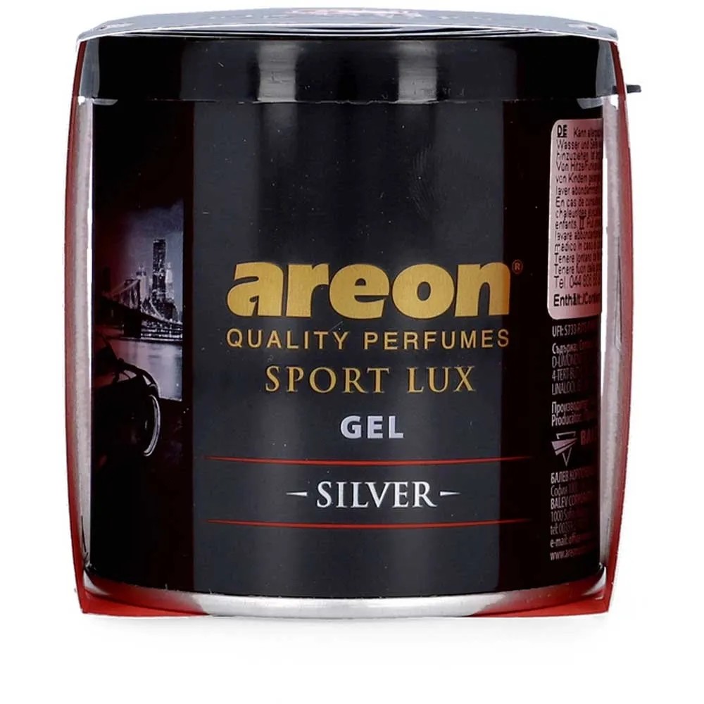 Areon Car Sport Lux Silver Gel Can 80 g