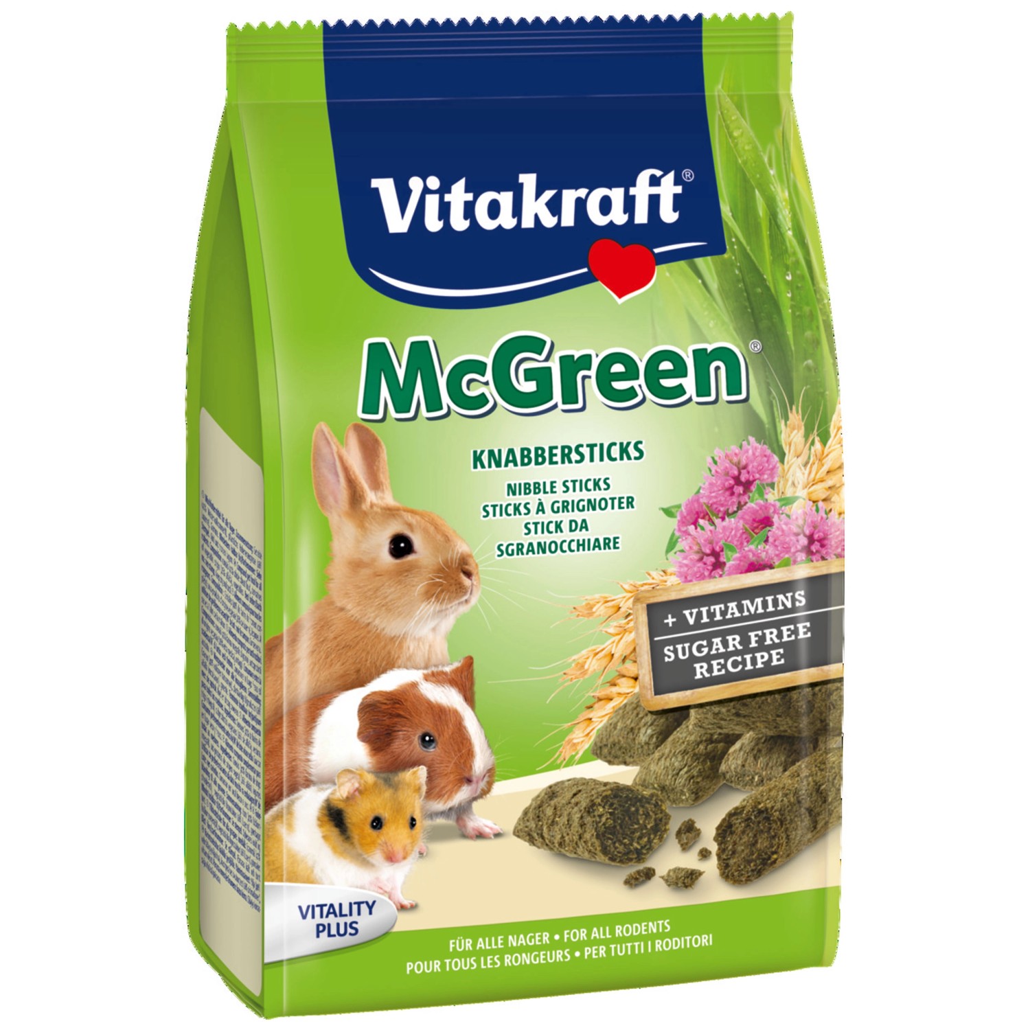 Vitakraft McGreen Bâtonnets à grignoter pour tous les rongeurs 50 g