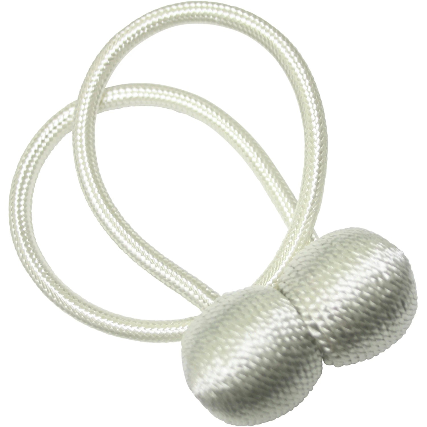 Gardinia Raffhalter Flex-S Polyester Kunststoff Weiss mit Magnet 2 Stk.