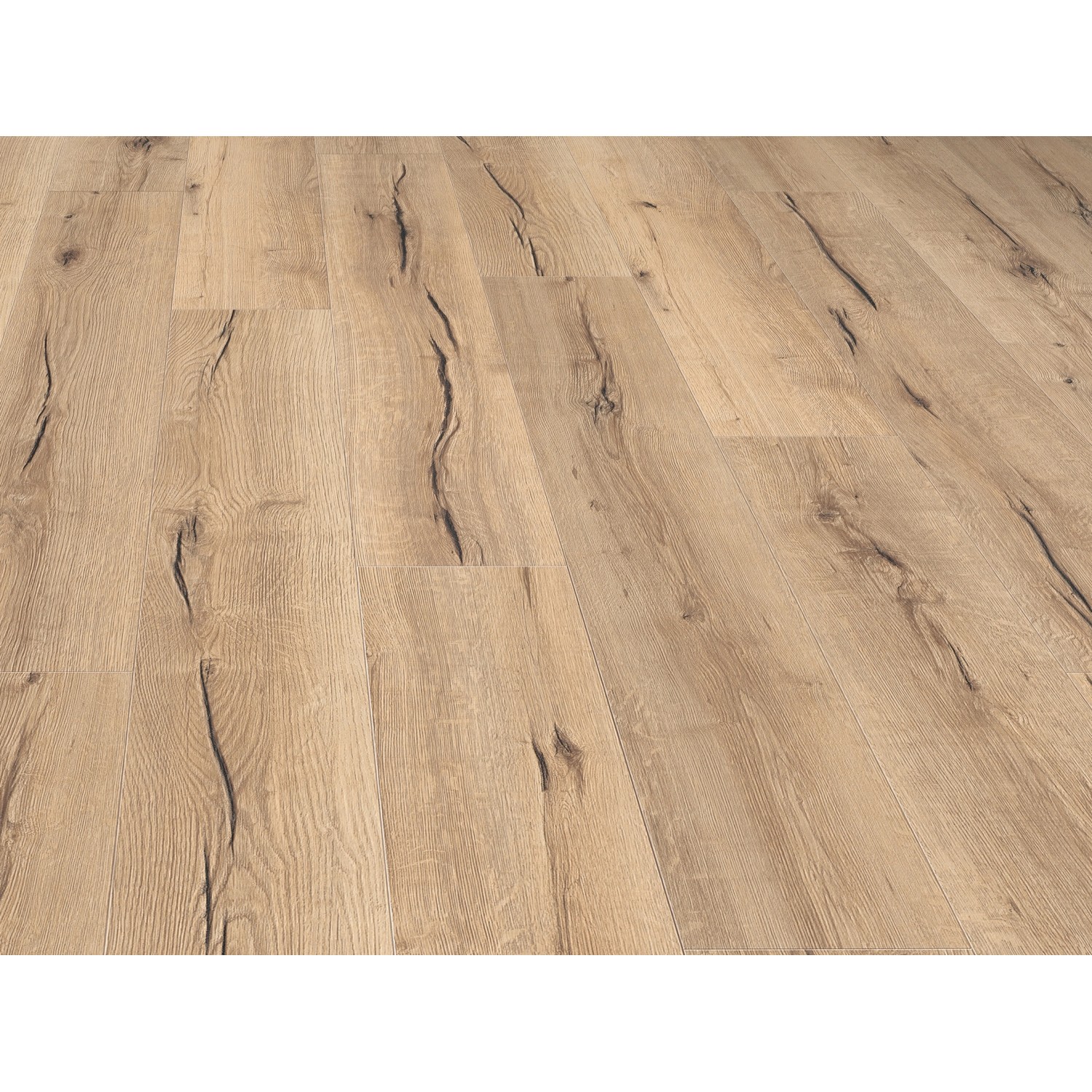 Laminatboden Landhausdiele 4V Eiche Sahara kaufen bei OBI