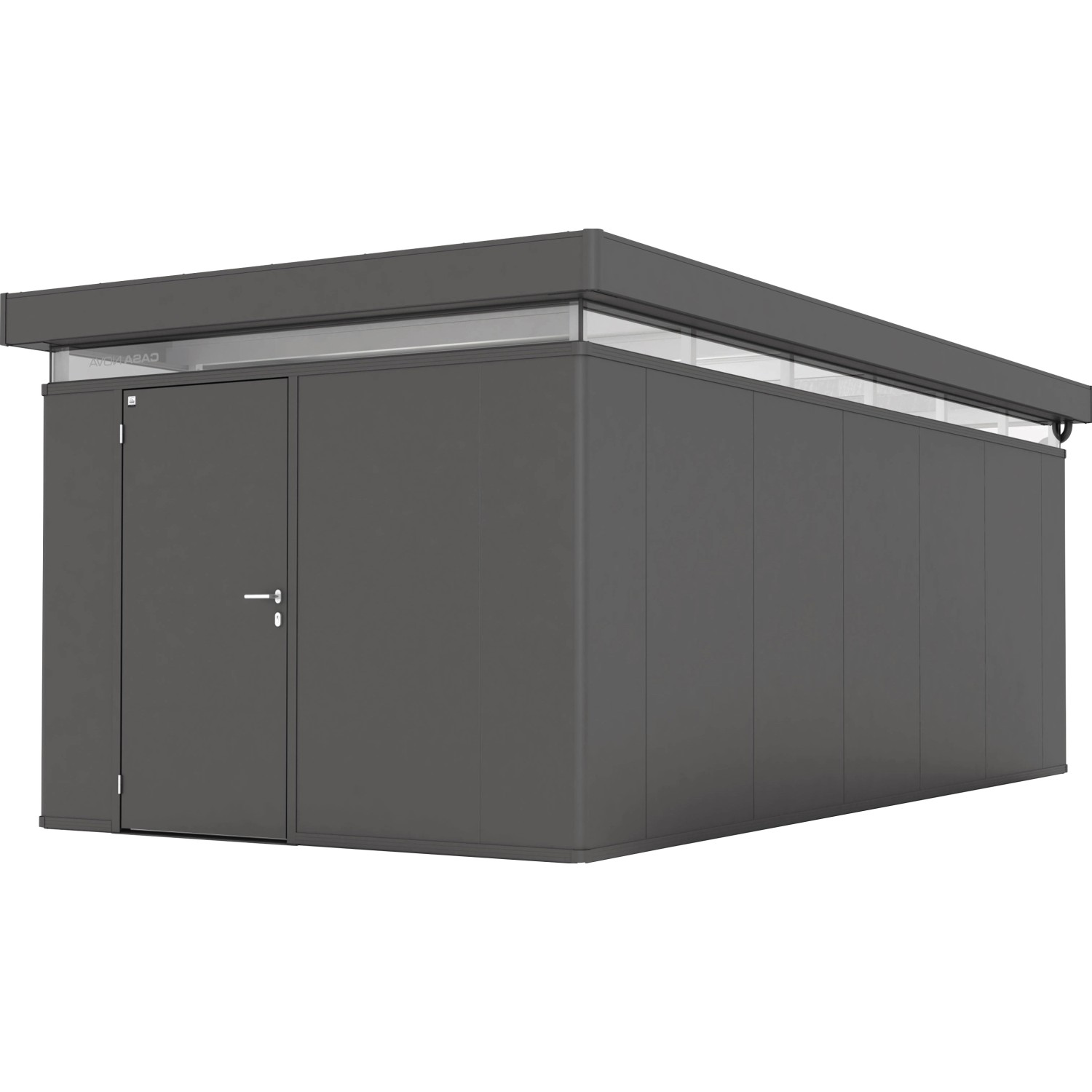Biohort Nebengebäude Casanova Dunkelgrau-Metallic Tür links 3 x 6 m ...