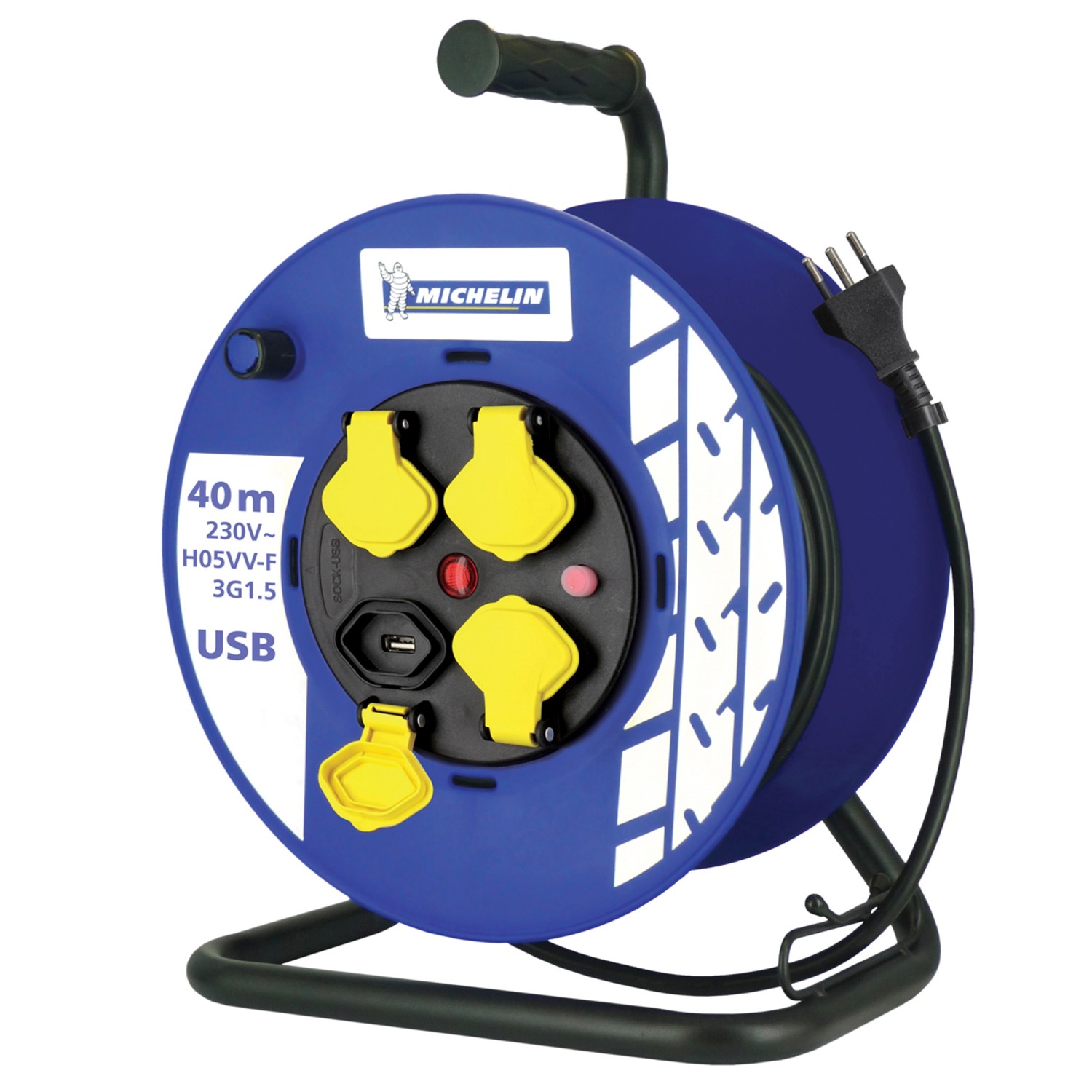 Kabelrolle 3 x T13 / 1 x USB / Kabel 40 m kaufen bei OBI