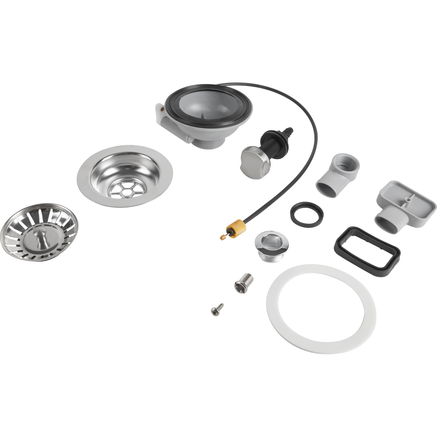 Prevex Ablaufventil-Set mit Drehbedienung 1 1/2" verchromt Ø 114 mm ...