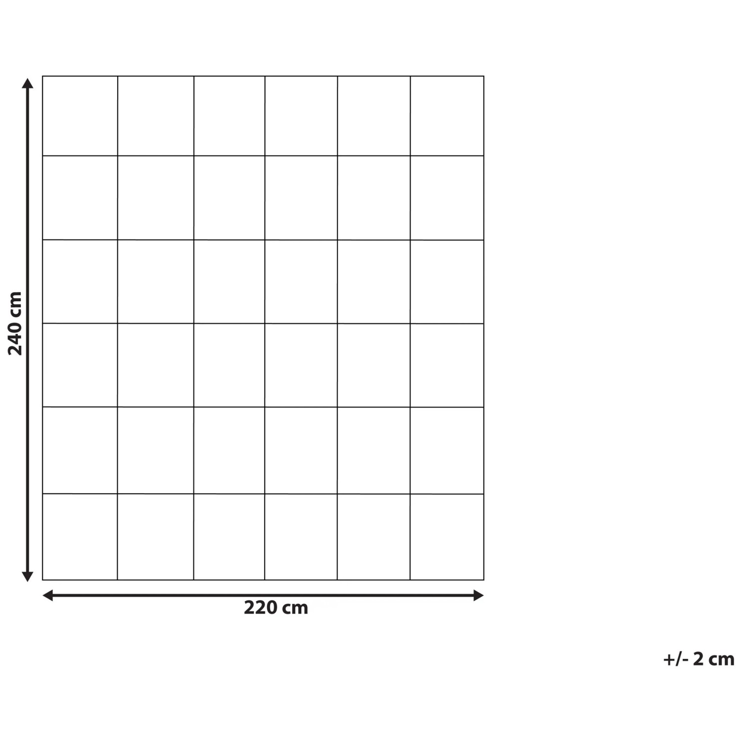 Beliani Bettdecke Krivan Entendaunen Weiss 220 x 240 cm
