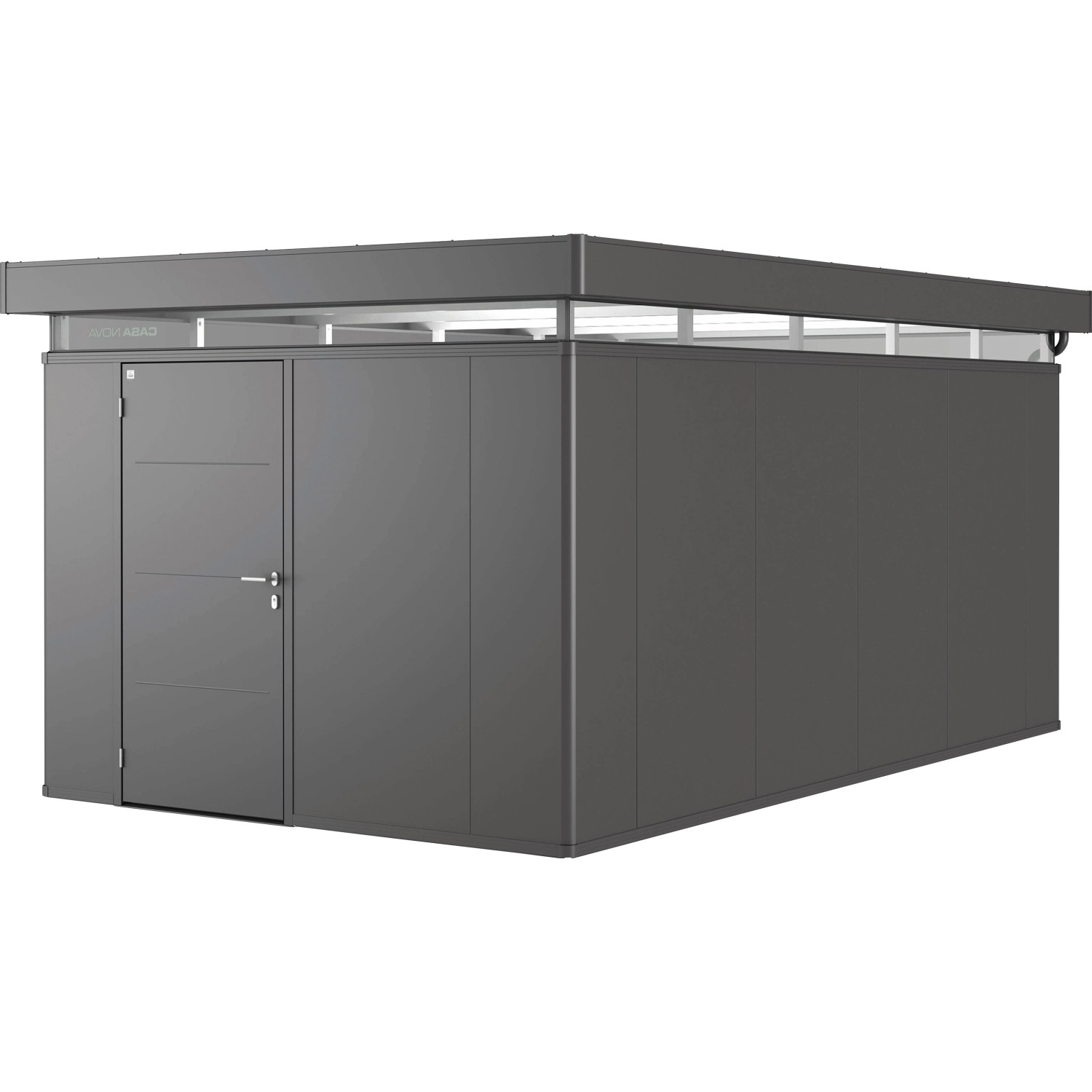 Biohort Nebengebäude Casanova Dunkelgrau-Metallic Tür links 3 x 5 m ...
