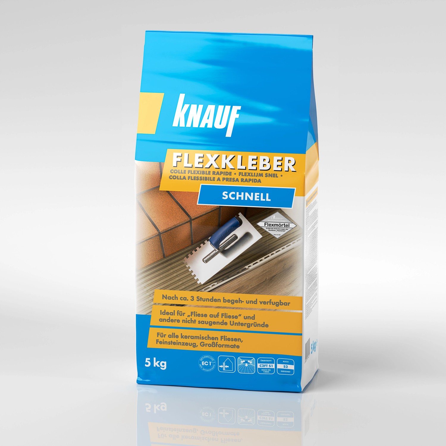 Knauf Flexkleber schnell Grau 5 kg kaufen bei OBI