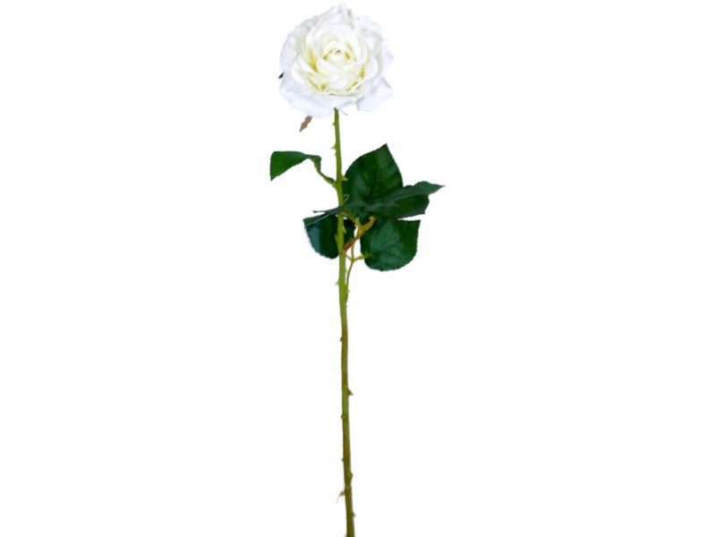 Kunstblume Rose Creme Höhe 52 cm