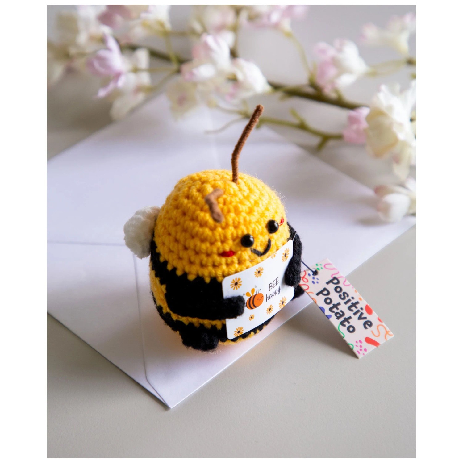 Porte-bonheur Positive Bee au crochet 7,5 cm kaufen bei OBI