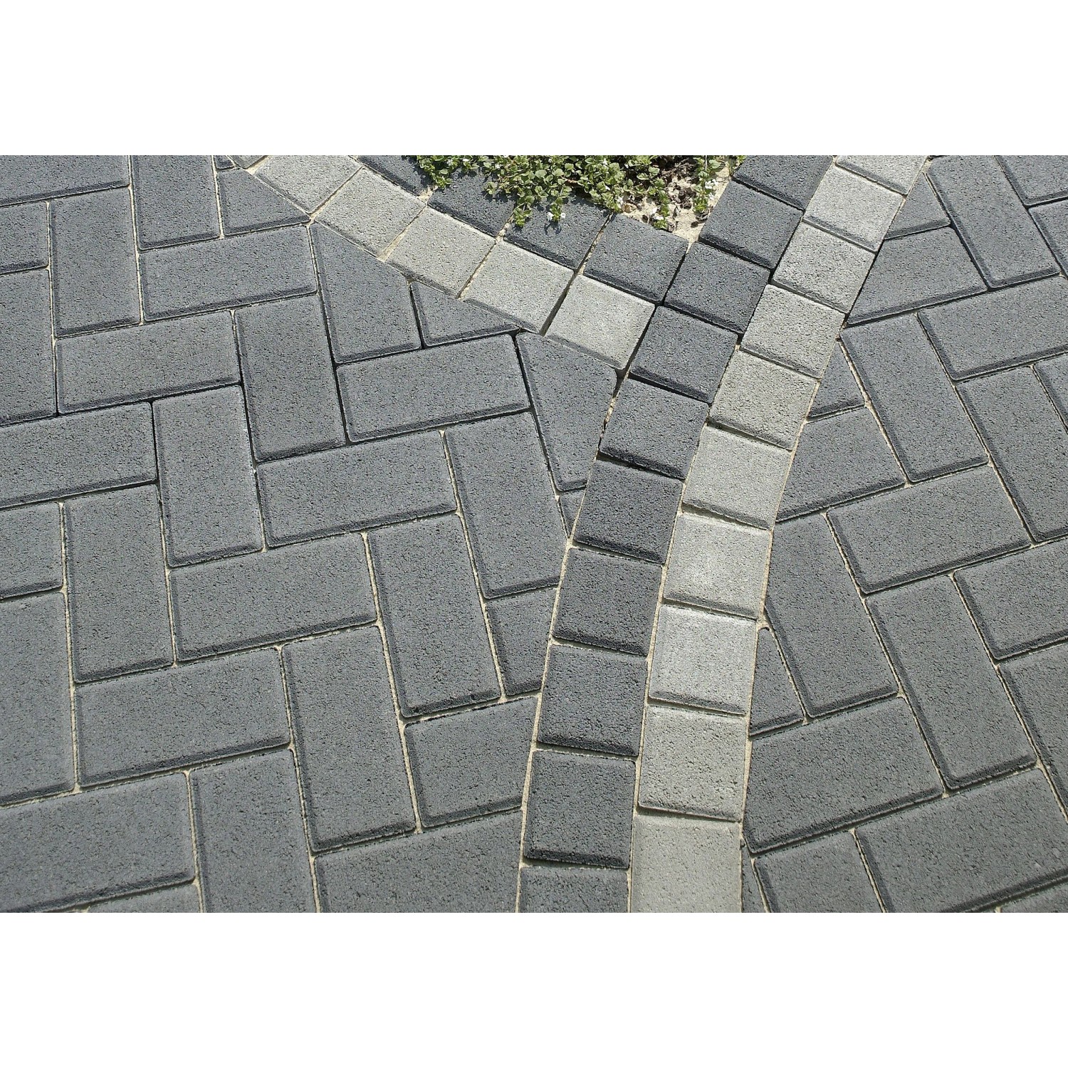 Endstein zu Rechteck-Pflaster Beton Grau 10 cm x 10 cm x 6 cm