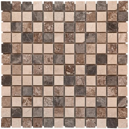 Eurostone Mattonella-mosaico pietra naturale Kronos Multicolore 30 x 30 cm