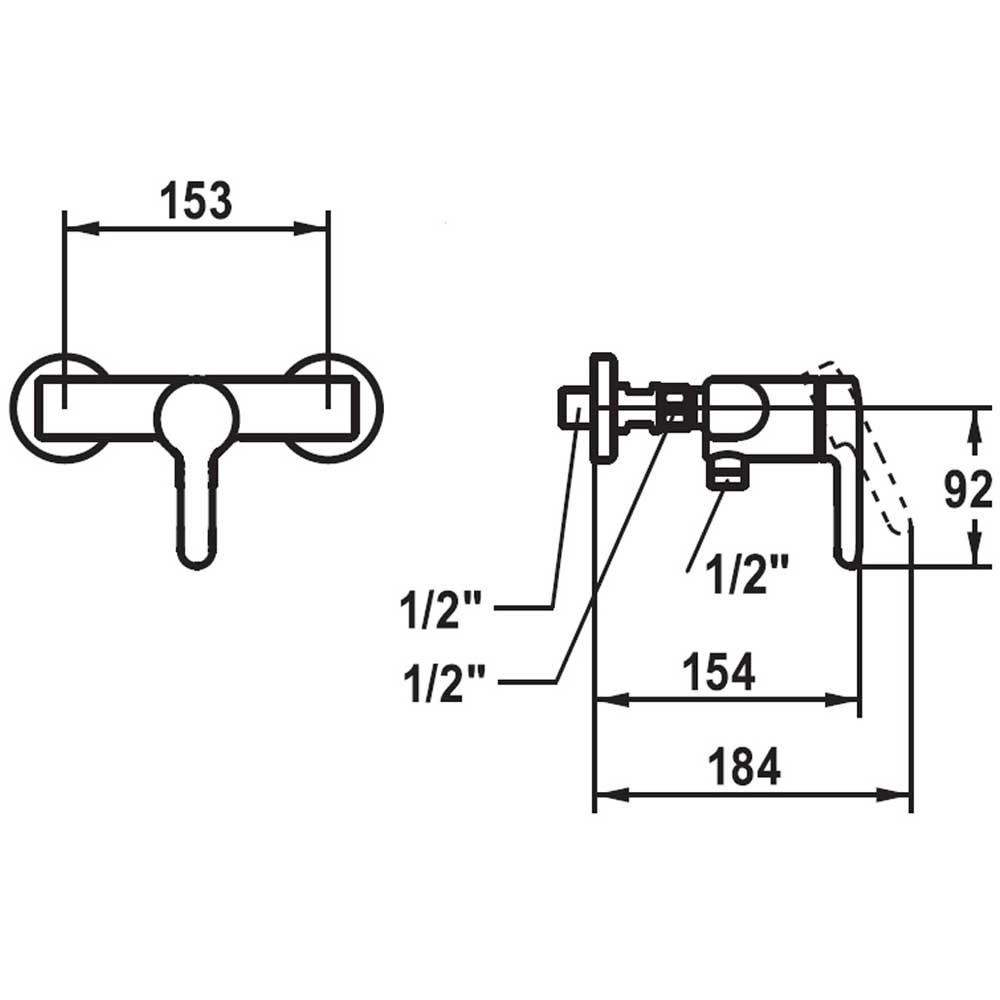 KWC Hebelmischer-Dusche-Brausemischer Wamas 2.0 Chrom kaufen bei OBI