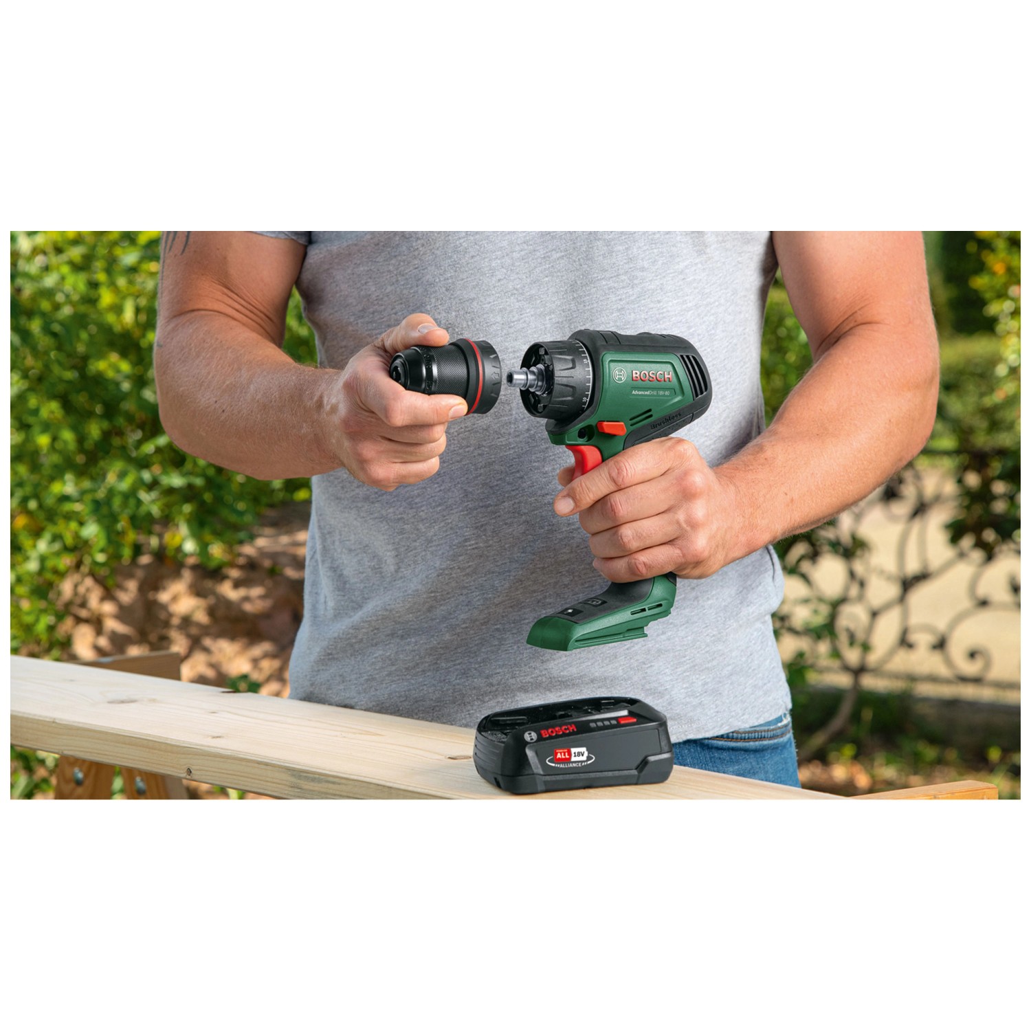 Bosch Akku-Bohrschrauber AdvancedDrill 18V-80 Set inkl. 2 Akkus kaufen ...