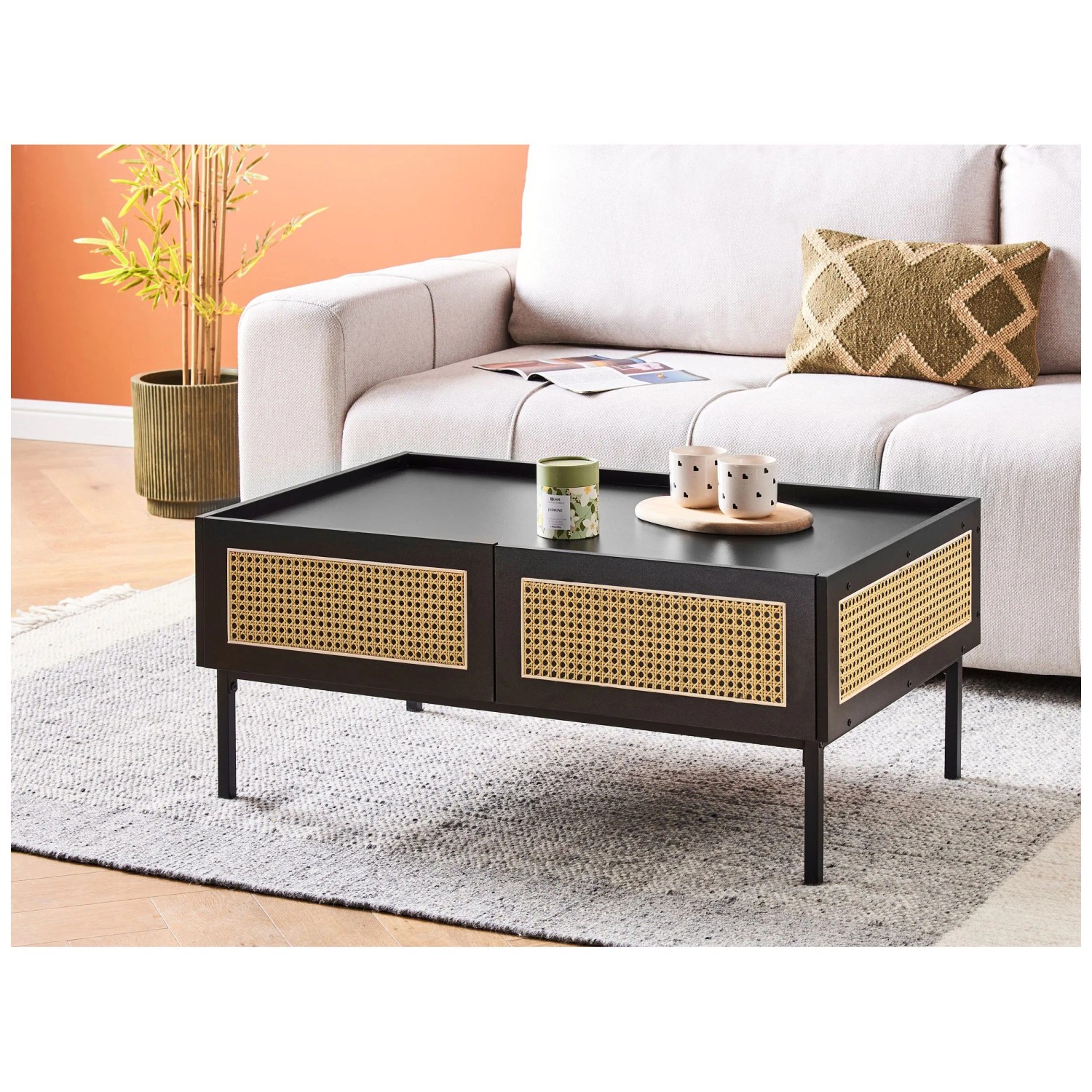 Elegantes Rattan Couchtisch Ikea Bilder