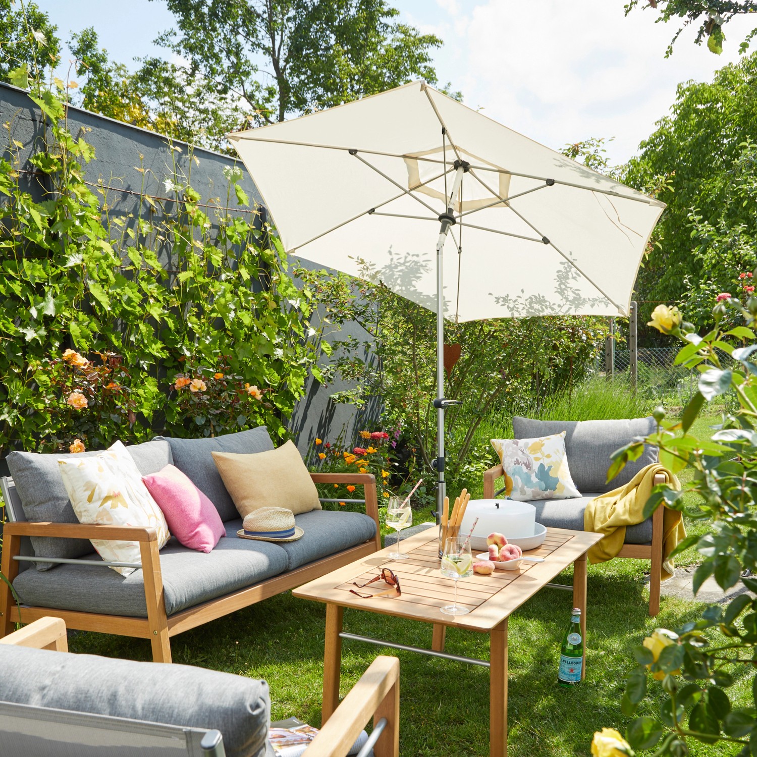 Doppler Sonnenschirm Expert Auto Tilt Natur 280 cm kaufen bei OBI