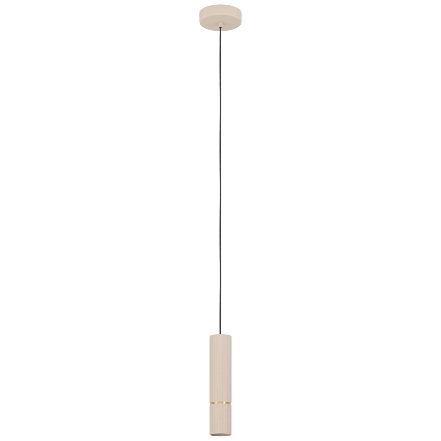 Eglo Pendelleuchte Caminia GU10 Messing Sandfarben (HxBxT) 11 x 9 x 77 cm