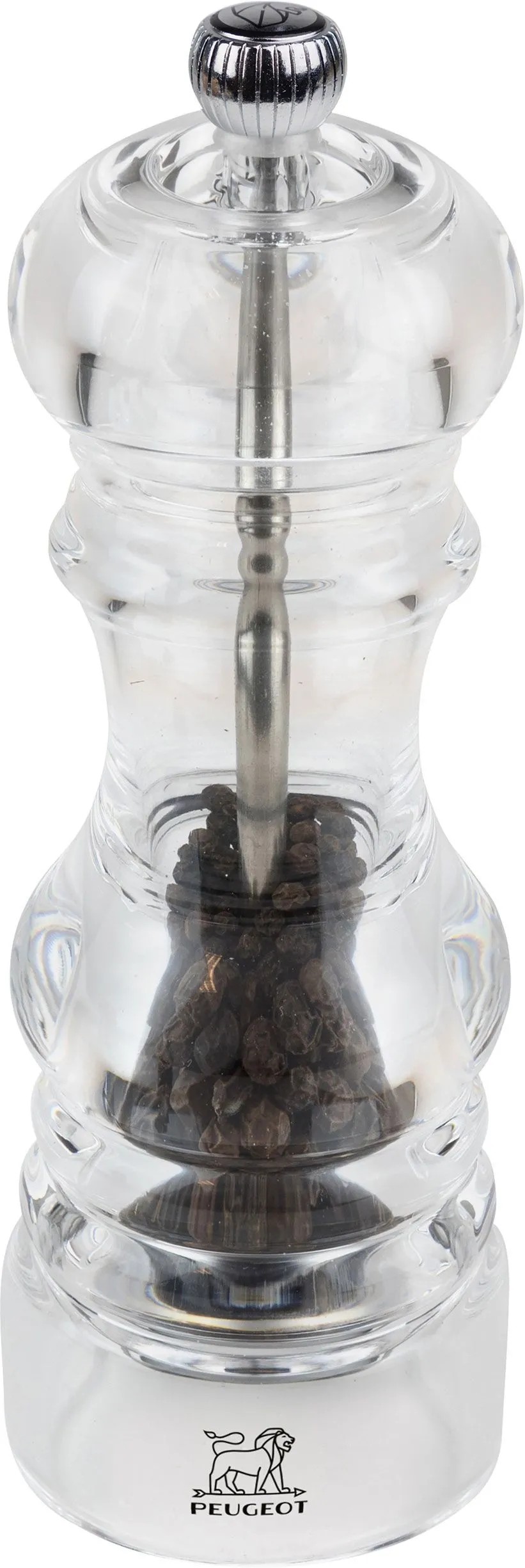 Moulin à sel et à poivre Nancy Duo Transparent 18 cm lot de 2