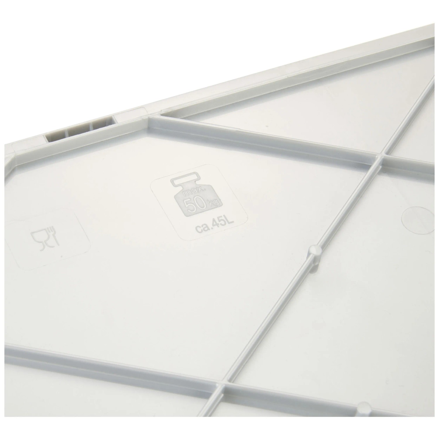 Keeeper Klappbox Lea Kunststoff Silber 45 l kaufen bei OBI