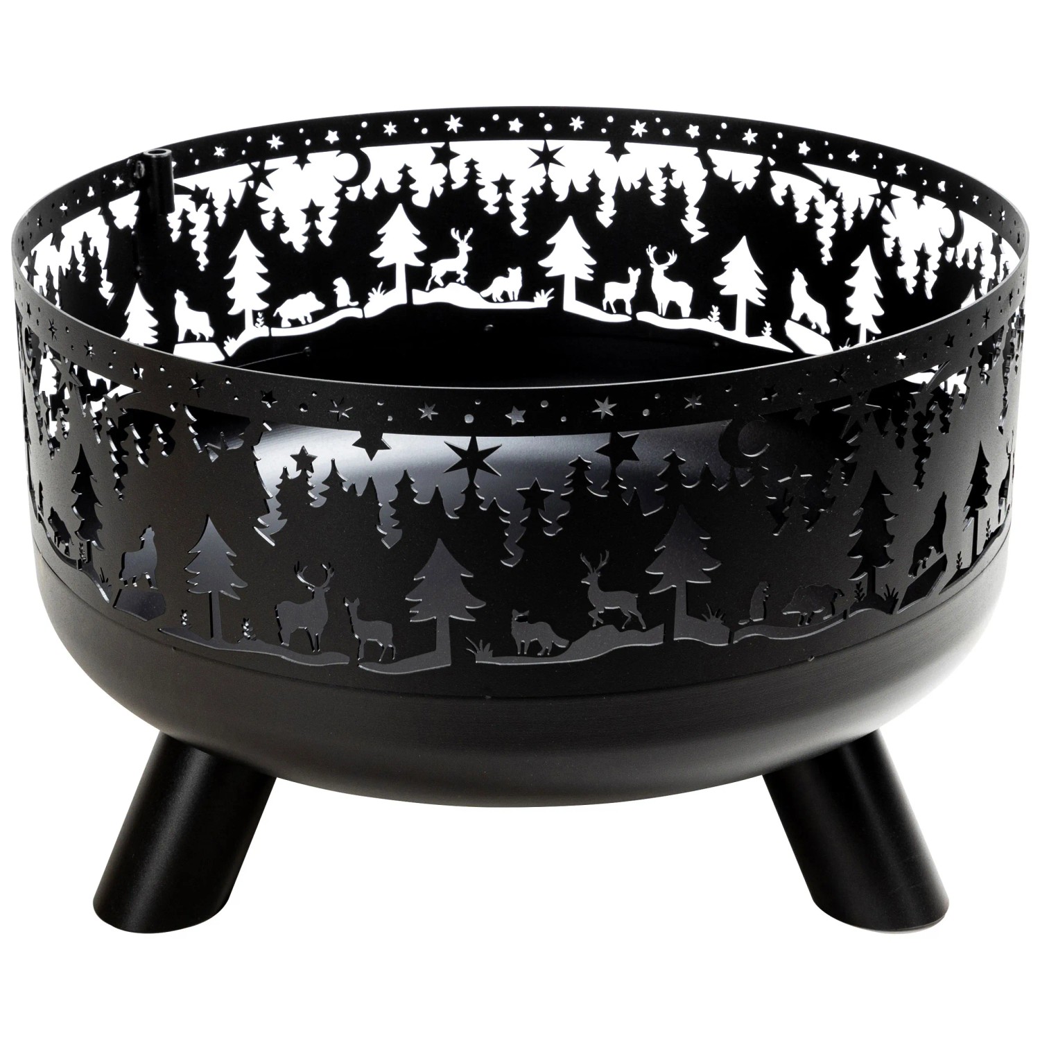 Nouvel Feuerschale Forest Stahl Schwarz Ø 60 x 40 cm