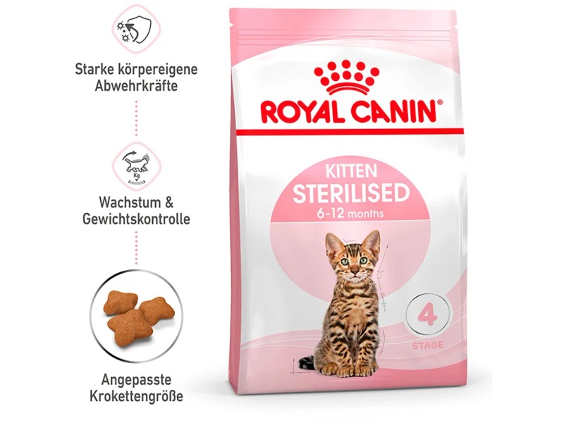 Royal Canin Kitten Sterilised Nourriture pour chatons castrés 2 kg