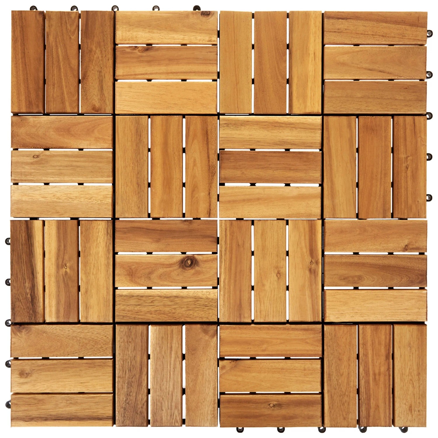 Beliani Terrassenfliesen Acerenza Natur 30 x 30 cm / 10 Stk.