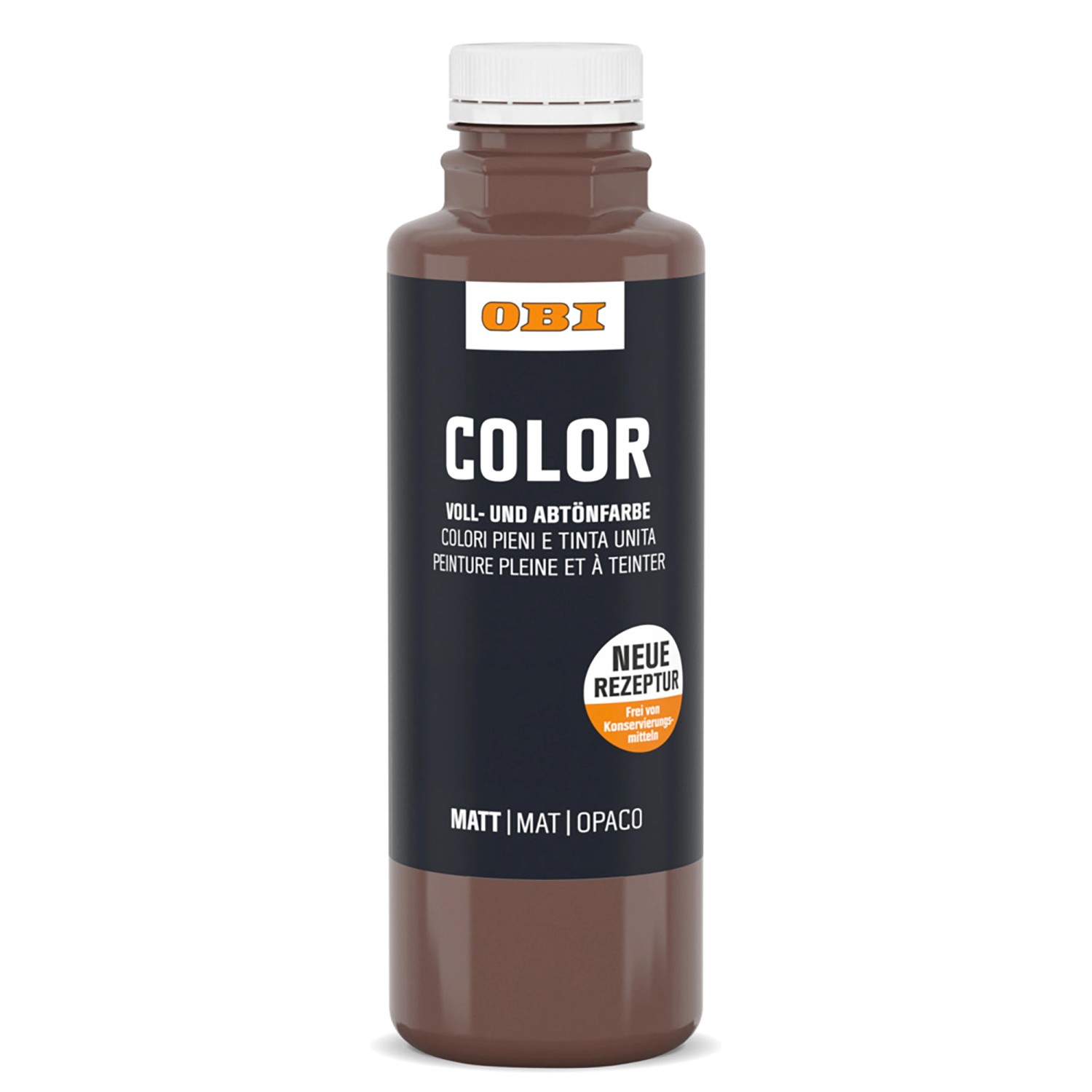 OBI Color Voll- und Abtönfarbe Dunkelbraun 500 ml kaufen bei OBI