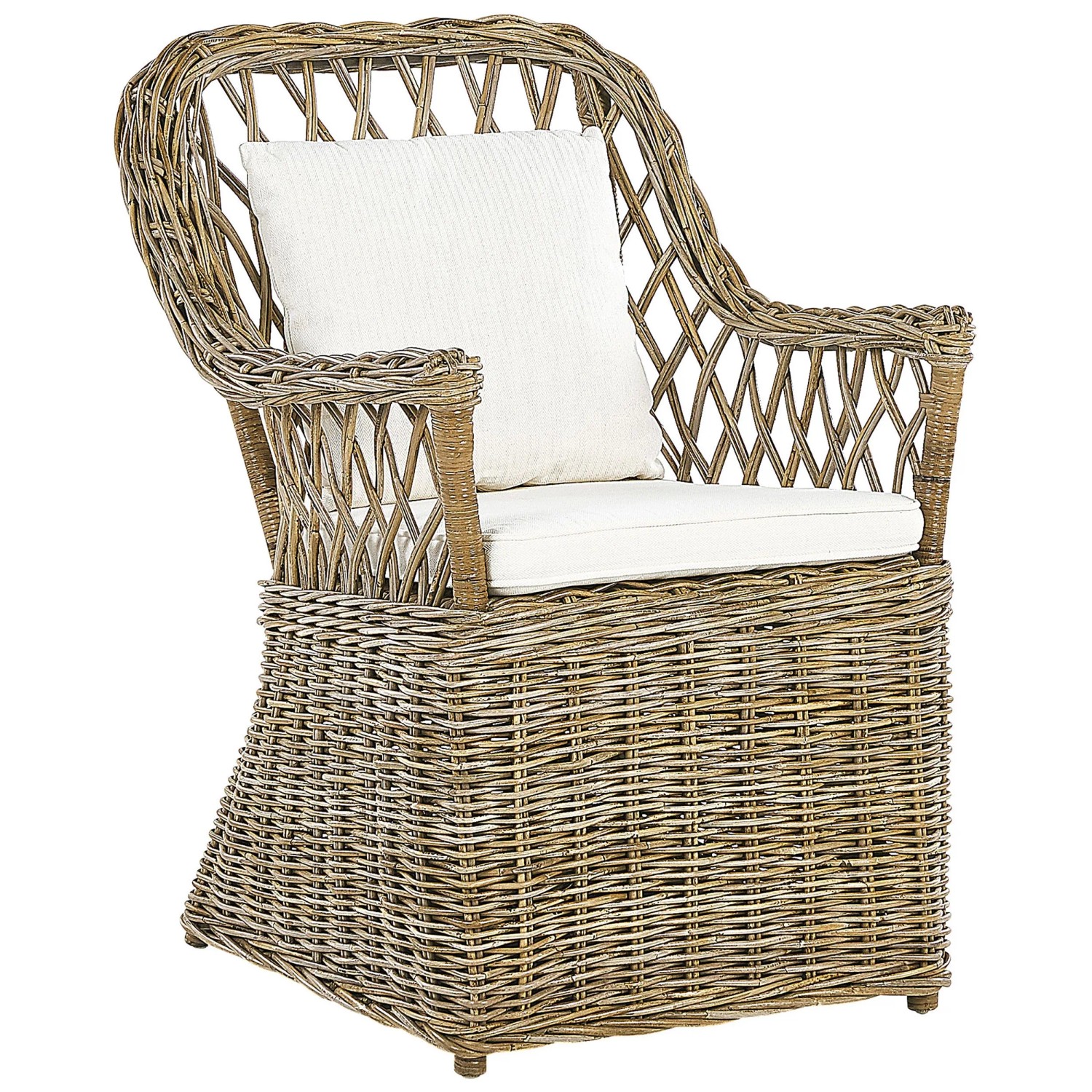 Beliani Set mobili giardino Maros/Olbia cemento Nature 90 x 200 x 100 ...