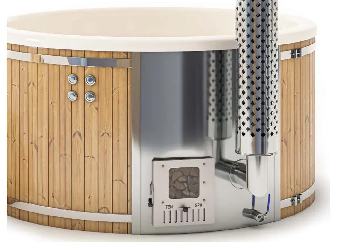 FinnTherm Hot Tub Stockholm Spa Edition Cremeweiss Ø 200 cm kaufen bei OBI