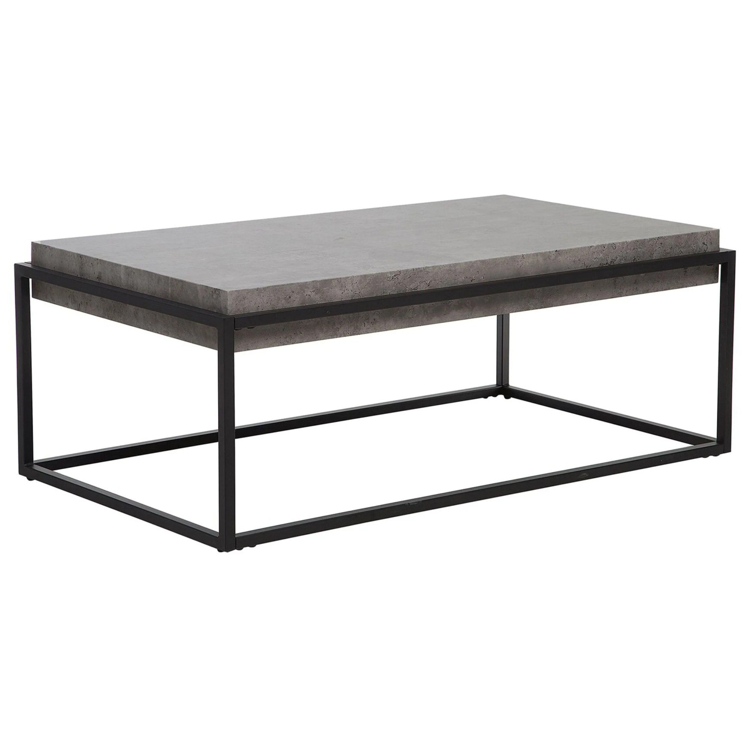 Beliani Table basse Altos en MDF gris 44 x 104 x 64 cm