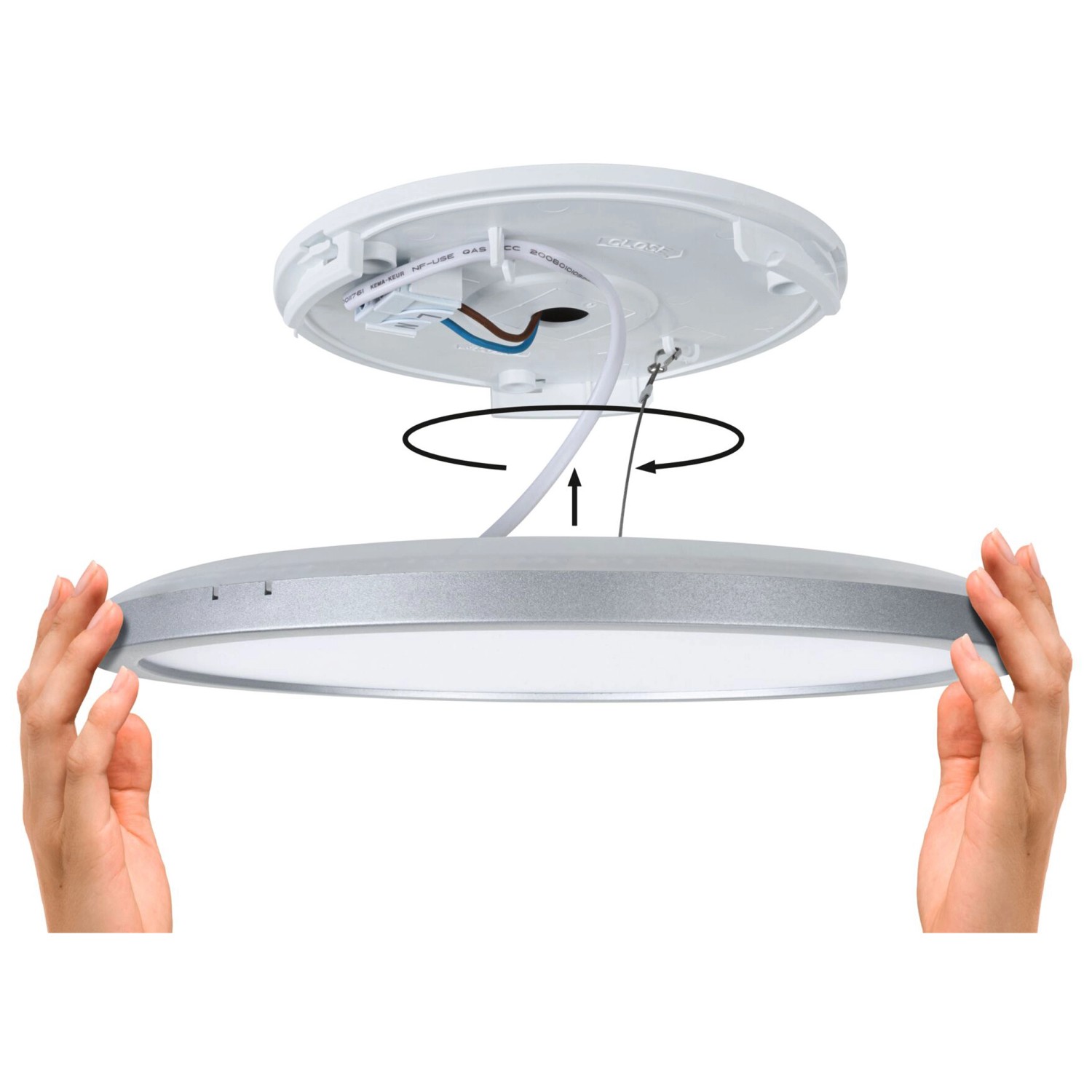 Paulmann LED-Panel Atria Shine Holz Ø 19 cm kaufen bei OBI