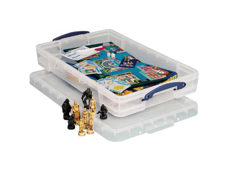 Aufbewahrungsbox mit Deckel Kunststoff Transparent 20 l (HxBxT) 12 x 44 ...