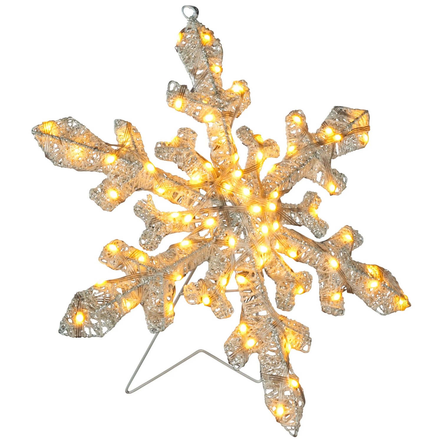 Konstsmide Flocon de neige décoratif LED Ambre dimmable Ø 40 cm