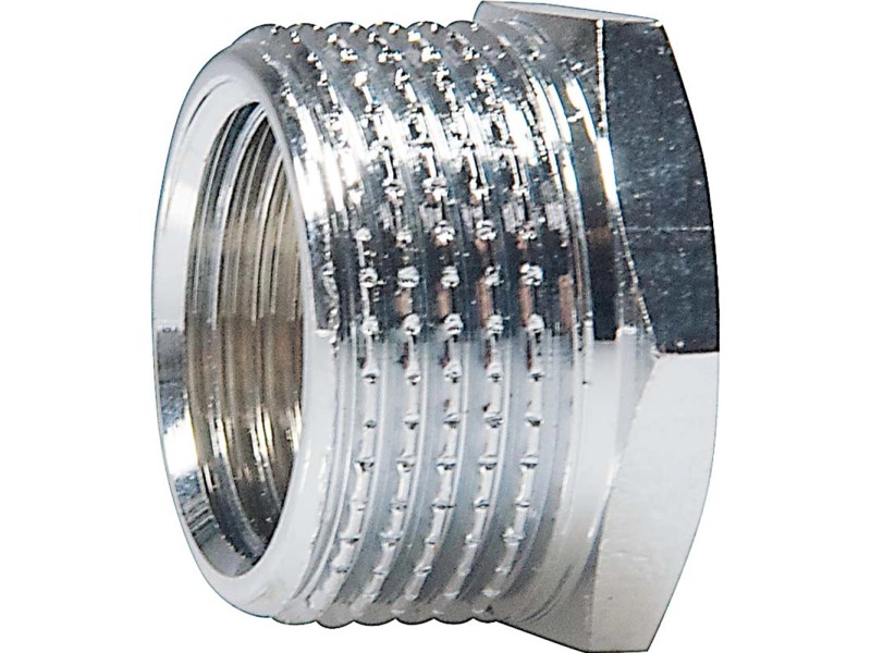 Gewinde-Reduzierstück 11,5 (Rp 1/4) x 16,7 mm (R 3/8) Messing Verchromt ...