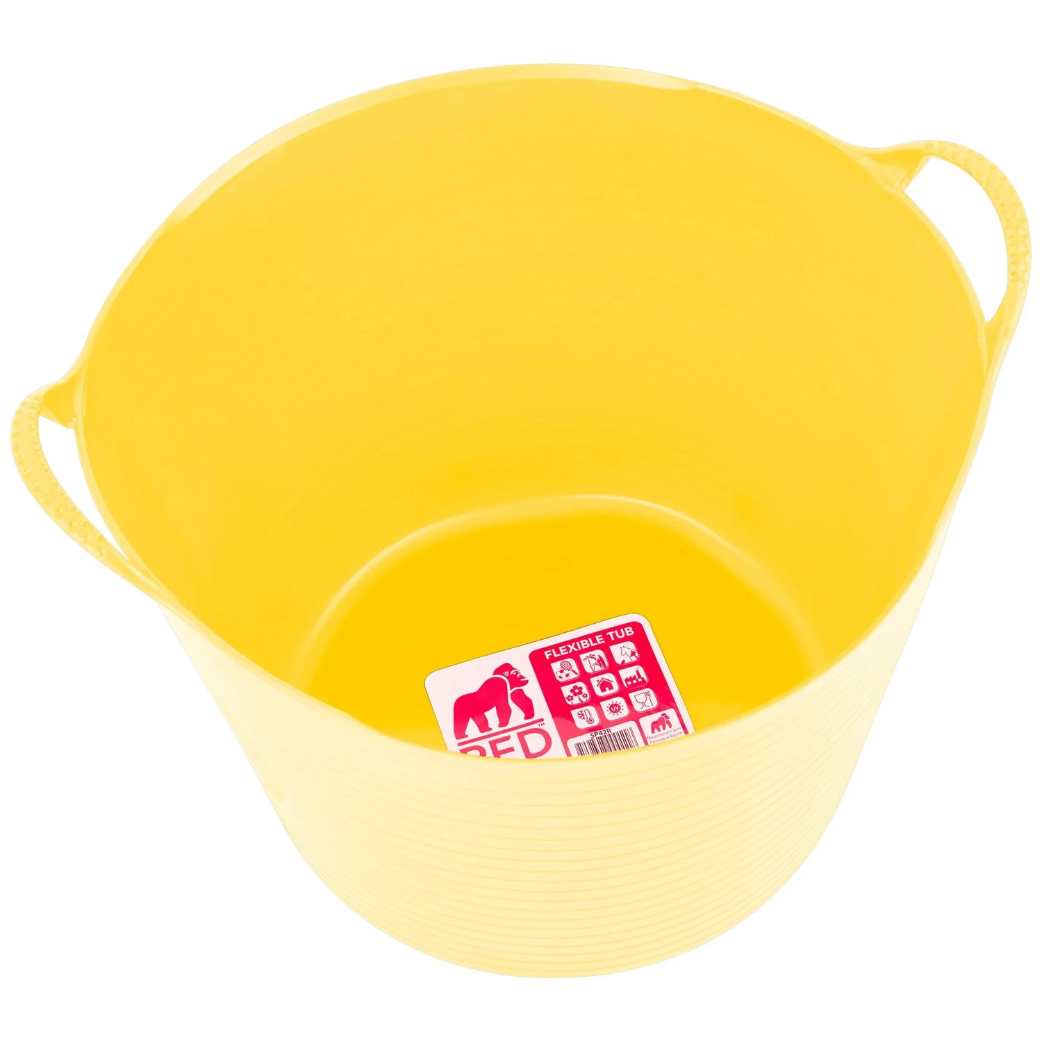 Red Gorilla Seau flexible recyclé Jaune grand 38 l