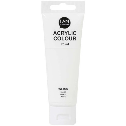 I Am Creative Acrylfarbe Weiss Tube 75 ml kaufen bei OBI