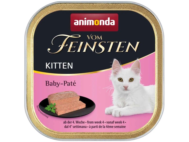 Vom Feinsten Katzen-Nassfutter Kitten Baby Pate je 100 g / 32 Stk ...