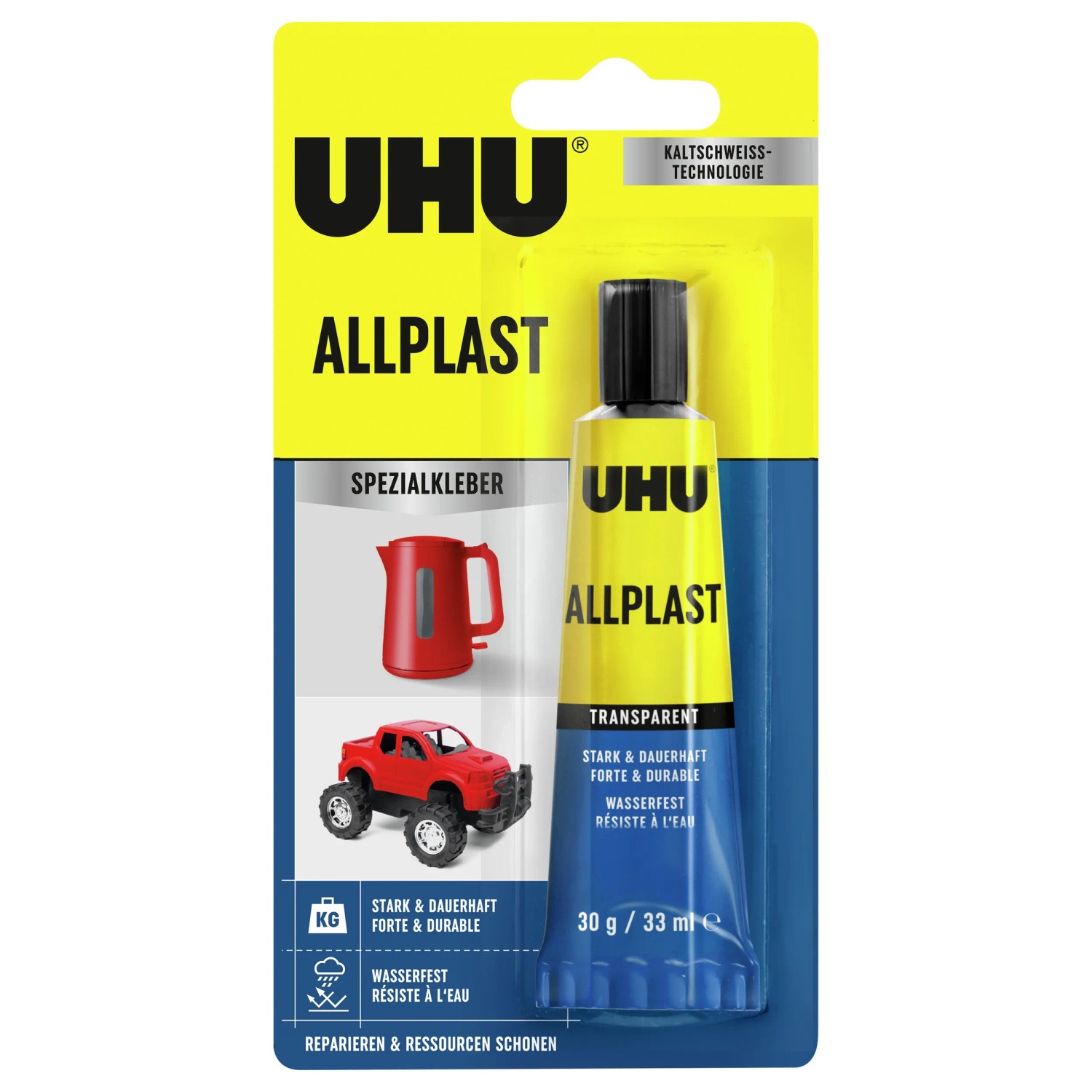 UHU Universal-Kleber Allplast Tube Transparent 30 g