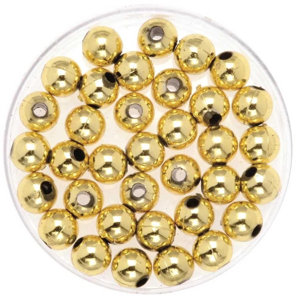 Perles décoratives Doré 8 mm / 75 g