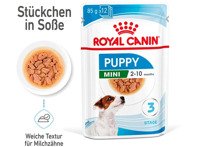 Royal Canin Welpenfutter Nass Mini Puppy für kleine Hunde 85 g