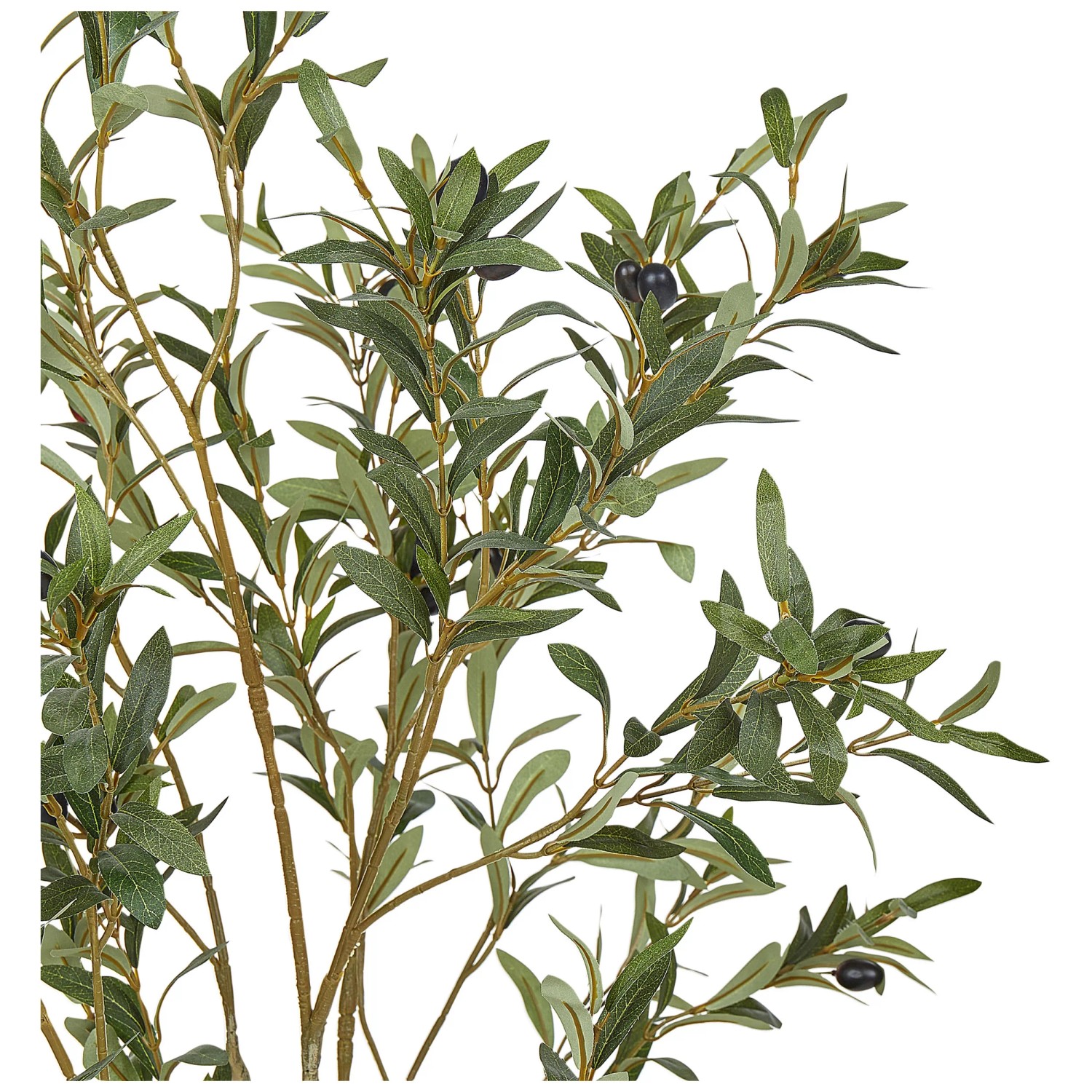 Beliani Kunstpflanze Olive Tree Grün Höhe 153 cm