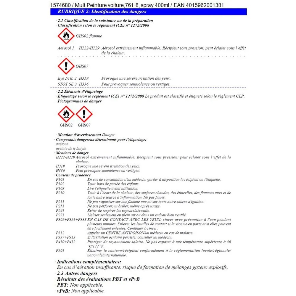 Multona Autolack 761-8 Spray 400 ml