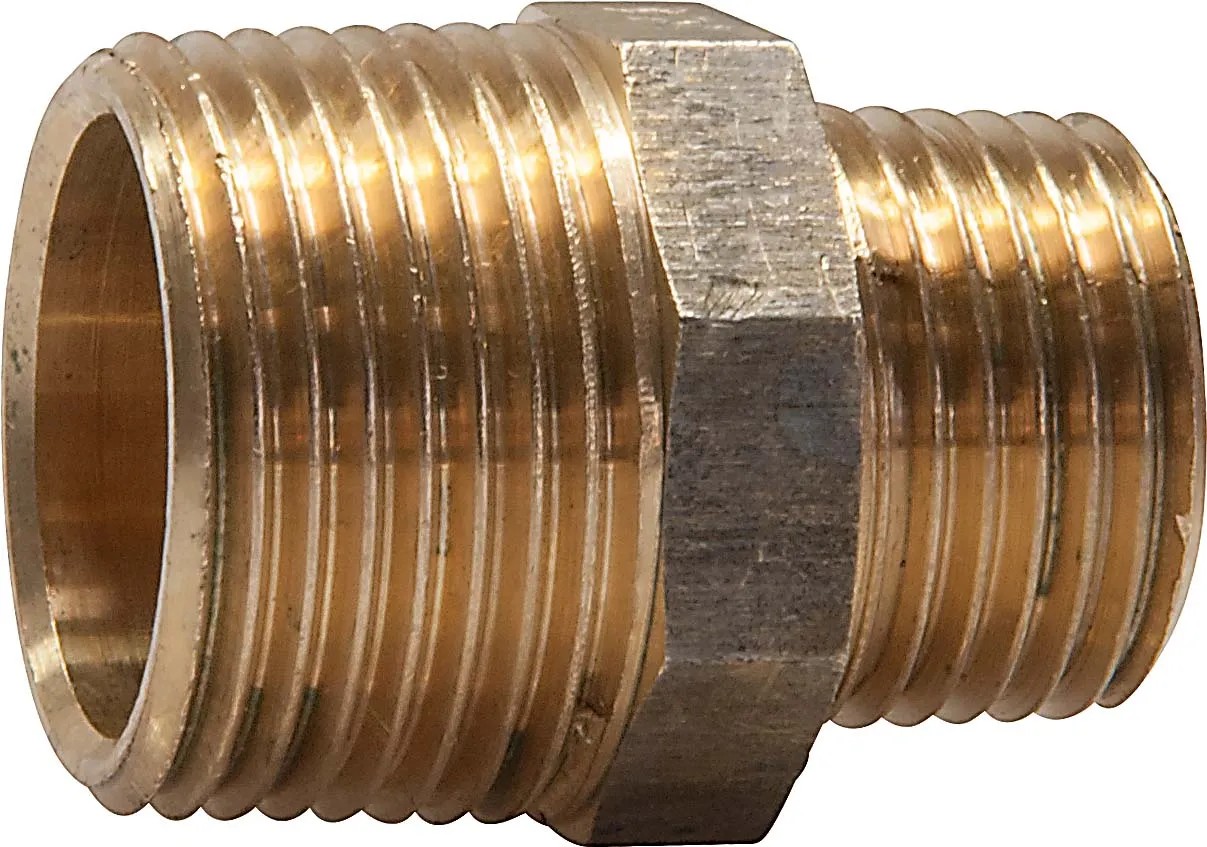 Gewinde-Reduziernippel 16,7 (R 3/8) x 21 mm (R 1/2) Rotguss kaufen bei OBI