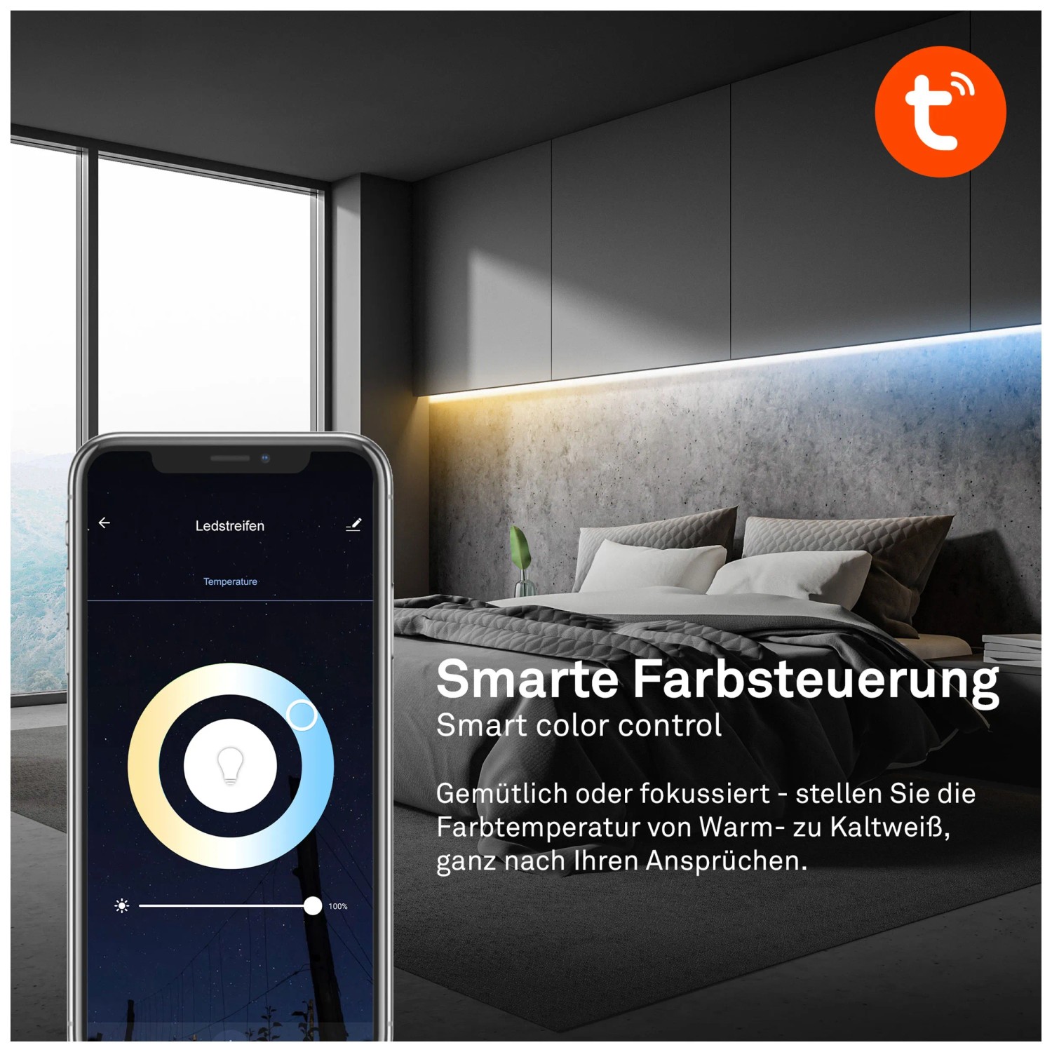 Briloner Starter-Set Smart CCT Pimp Your Stripe 224 LEDs / Länge 2 m