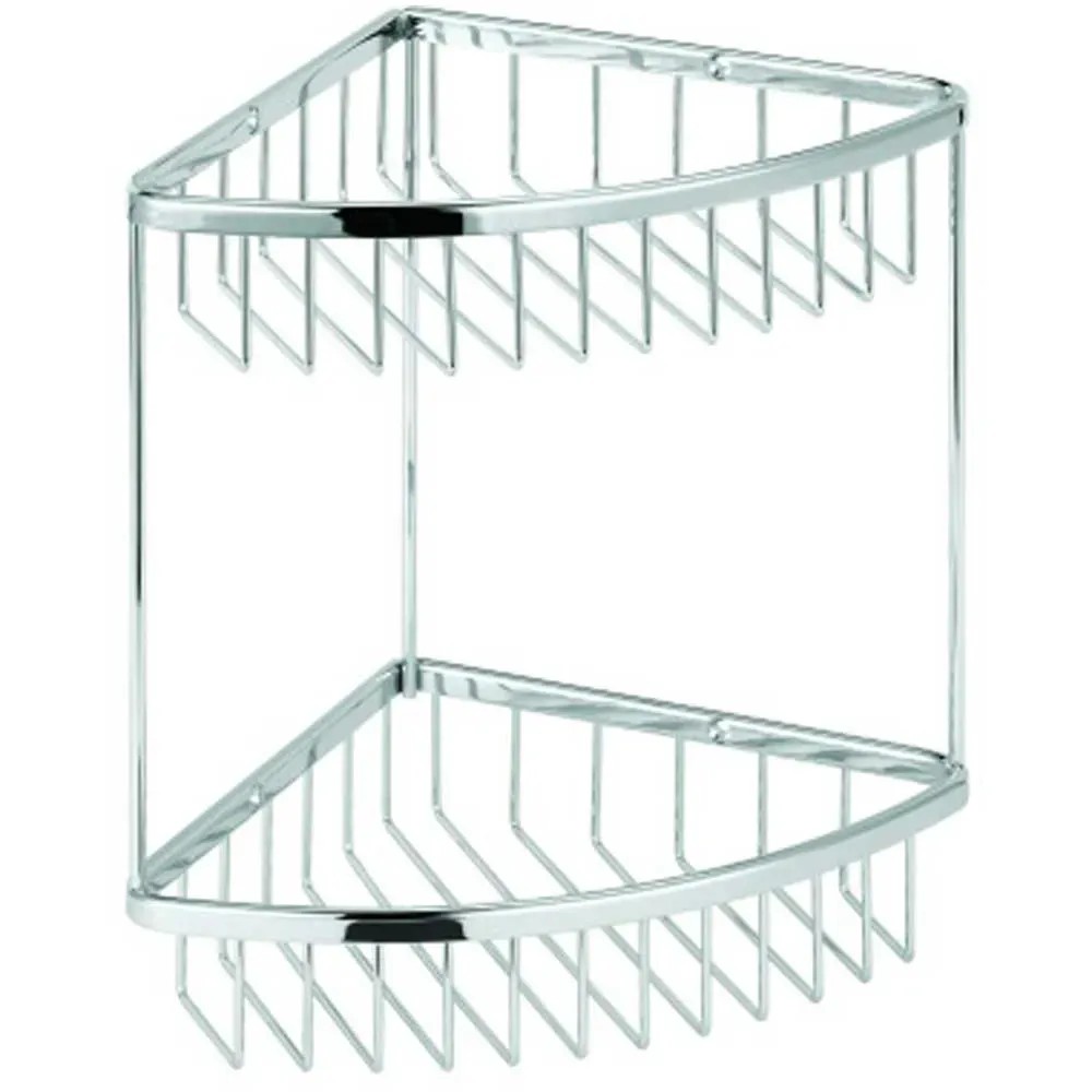 Diaqua® Dusch-Eckregal Weiss mit 2 Ablagen verchromt kaufen bei OBI