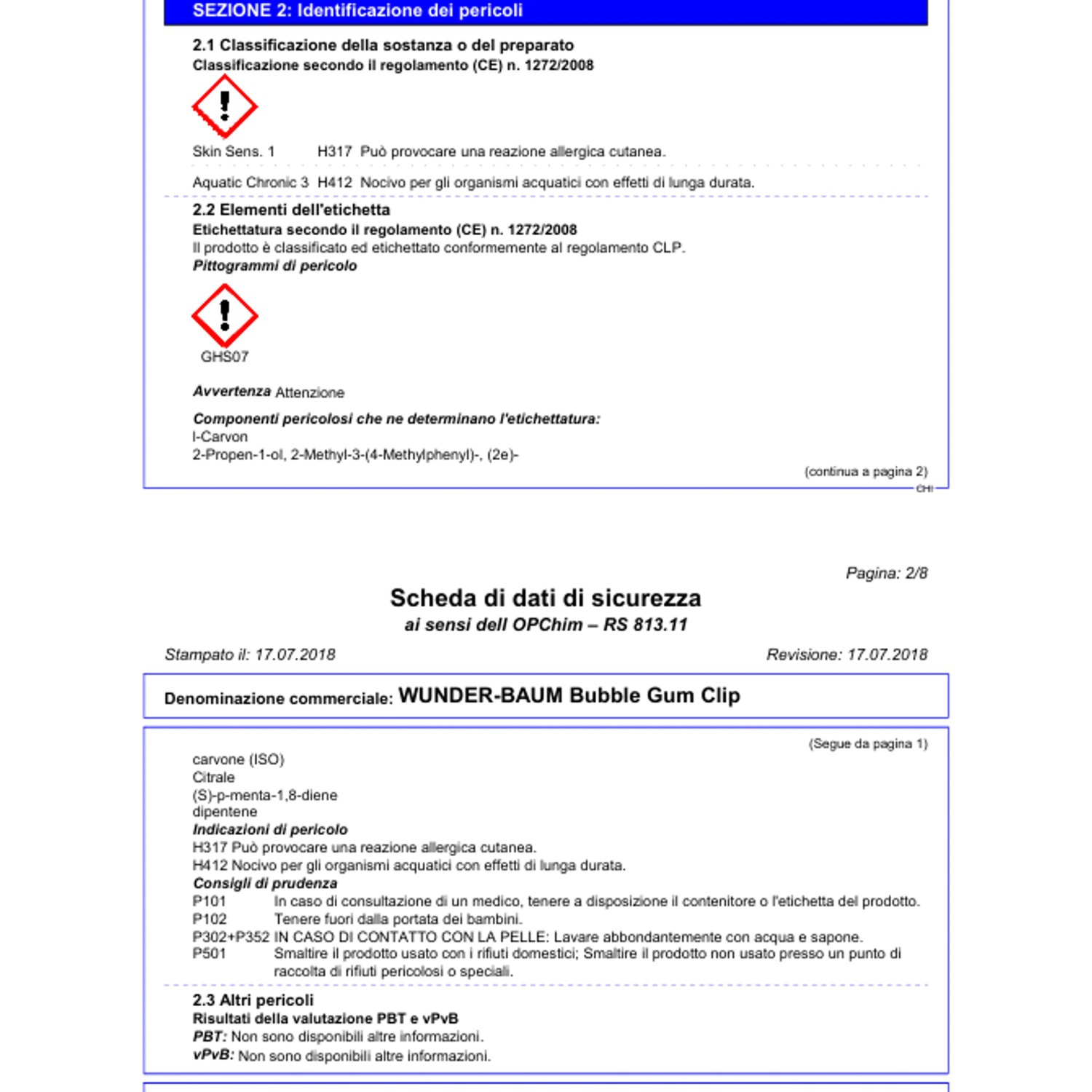 Wunderbaum Lufterfrischer Clip Bubble Gum kaufen bei OBI